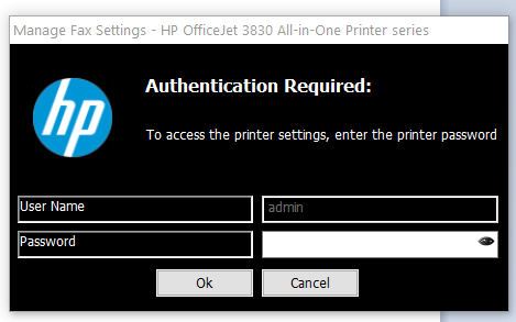 HP OfficeJet 3830 EWS Password - HP Support Community - 7870786