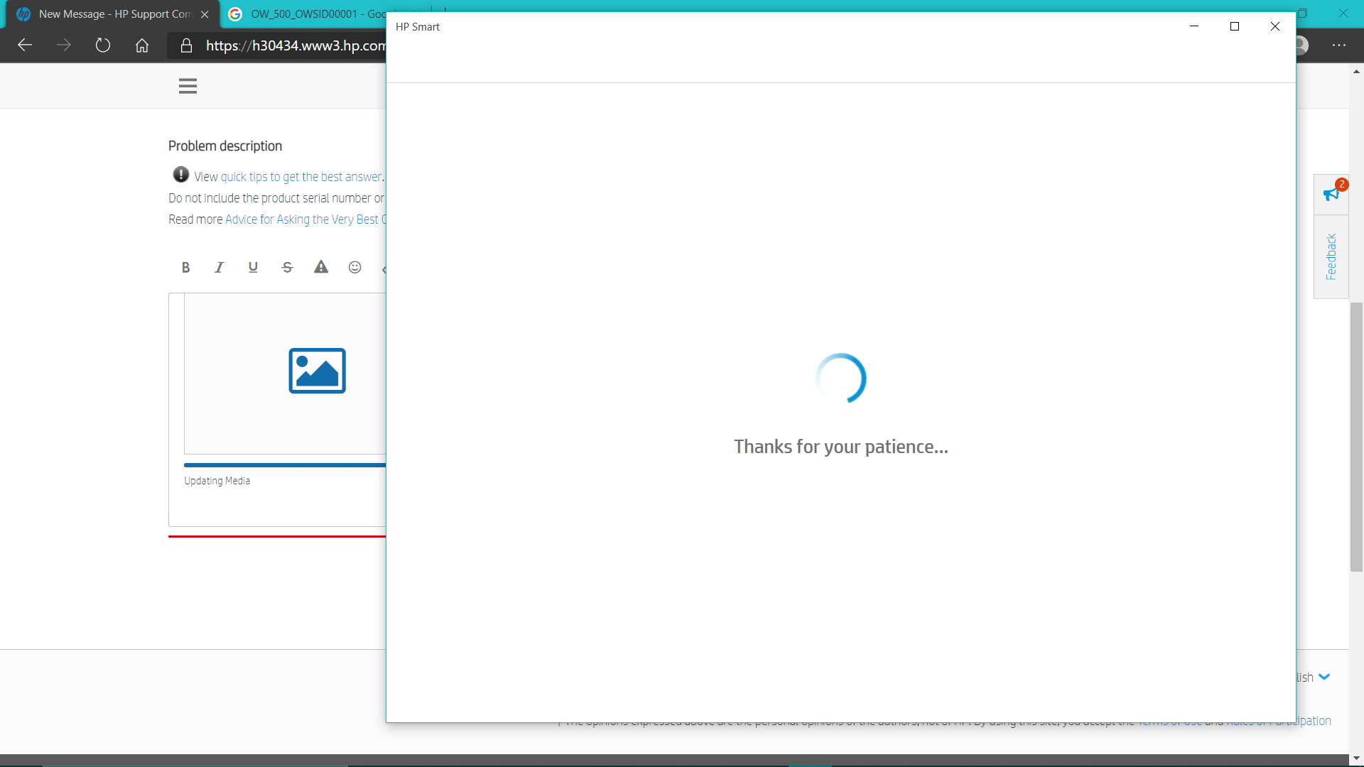 HP smart application problems - HP Support Community - 7878656