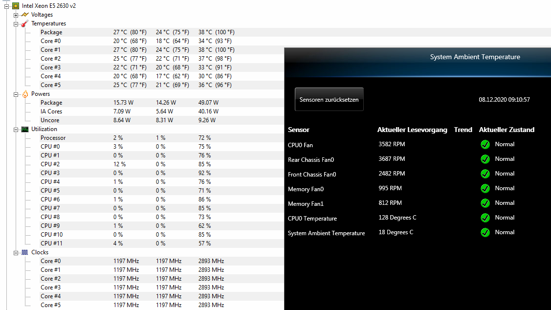HP Z620 CPU0 Temp - HP Support Community - 7884667