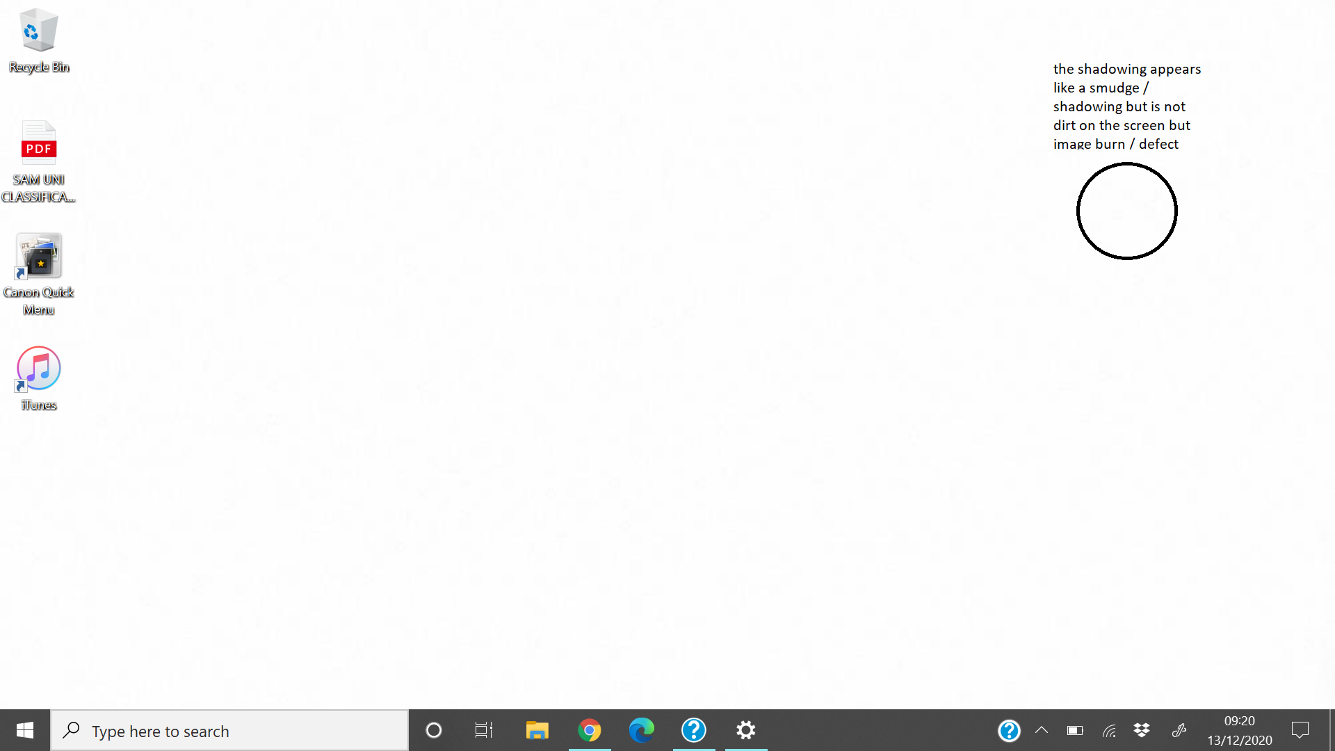 screen shadowing - HP Support Community - 7891759