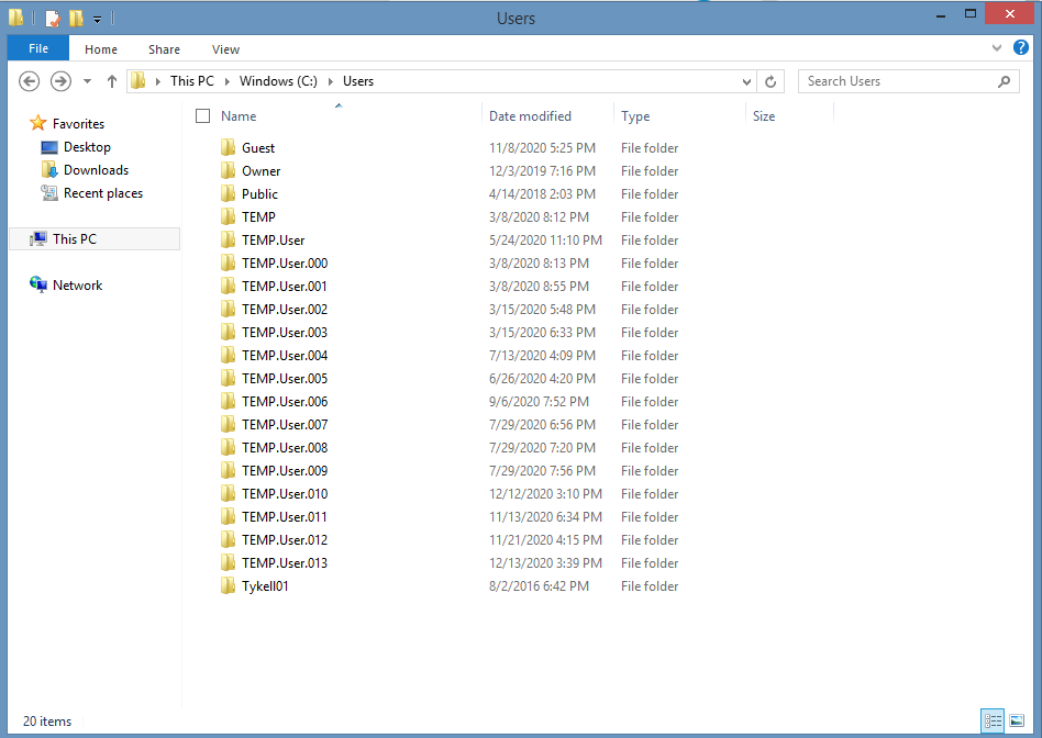 Automatically logged into temporary windows account - HP Support ...
