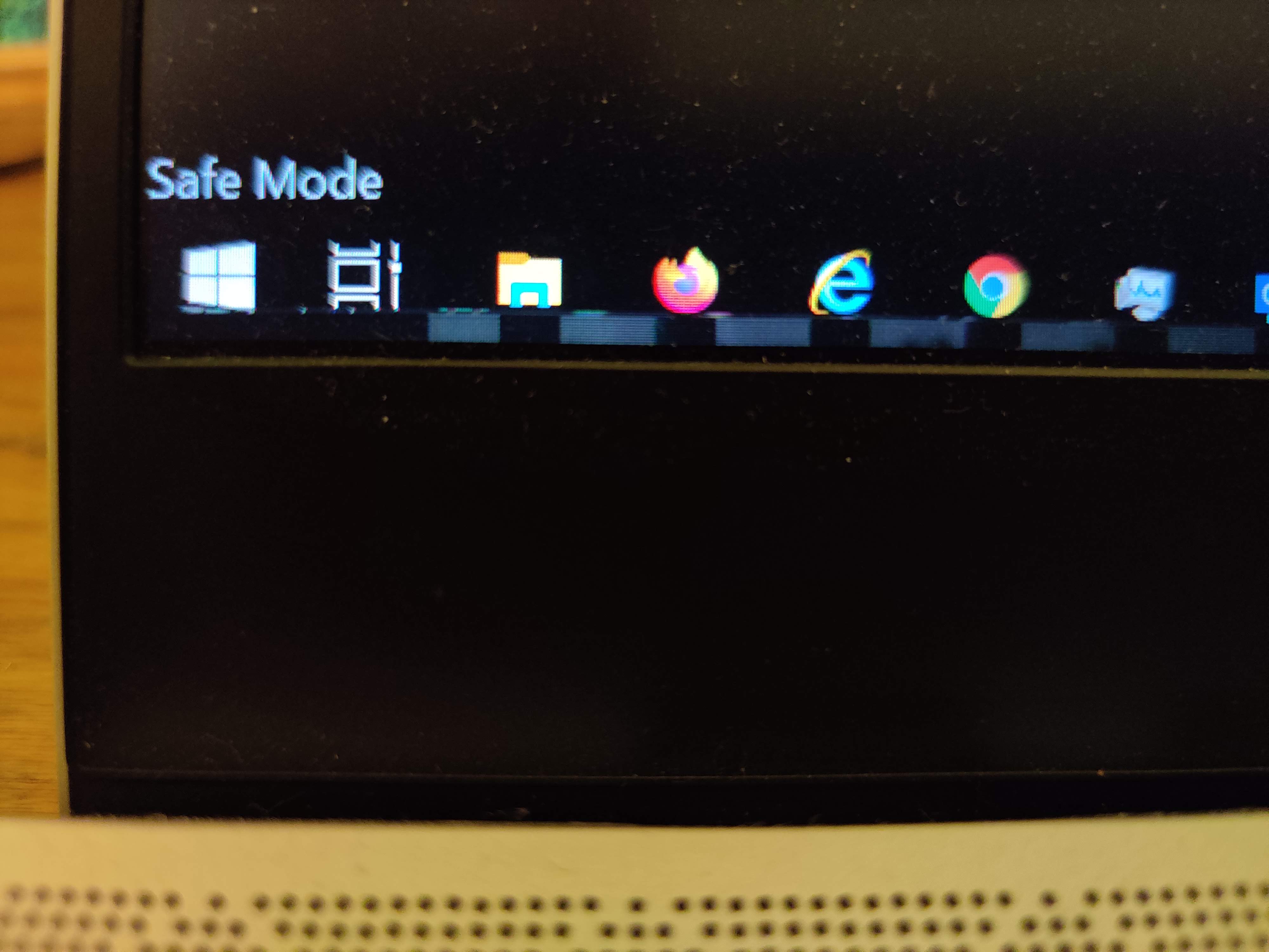 Solved: Black Strip on the Bottom of my Screen - HP Support Community ...