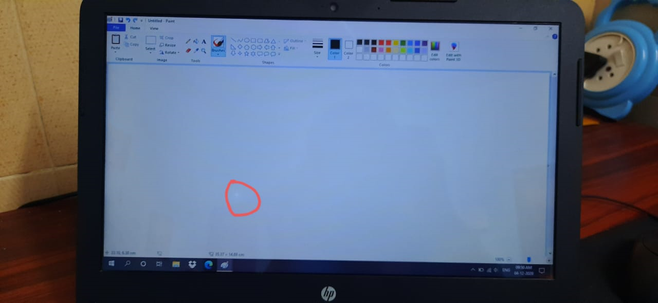 Getting White Dot on Screen - HP Support Community - 7897060