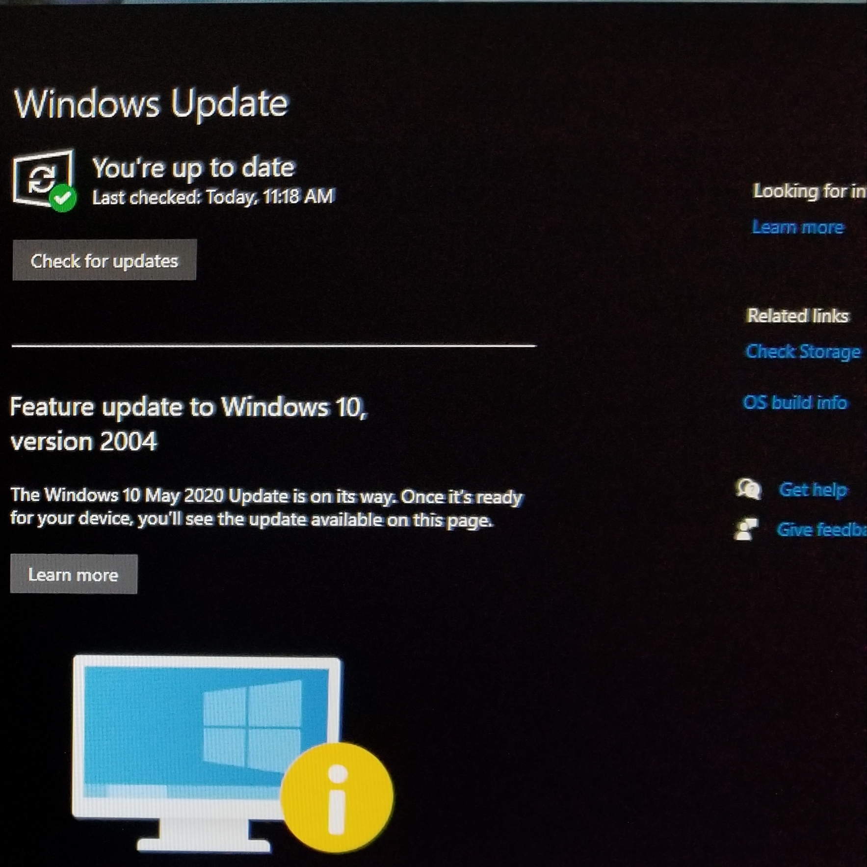 Windows May update 2004 - HP Support Community - 7905088