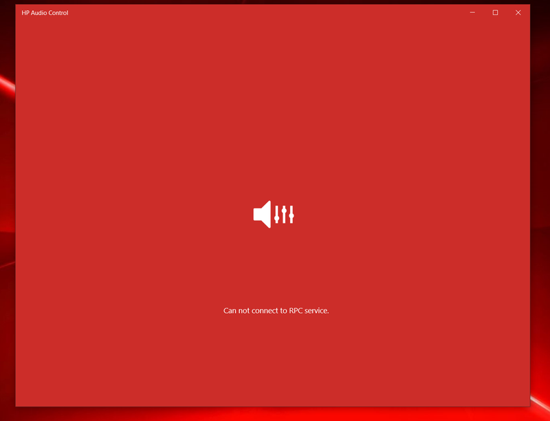 HP audio control is not opening - HP Support Community - 7912457