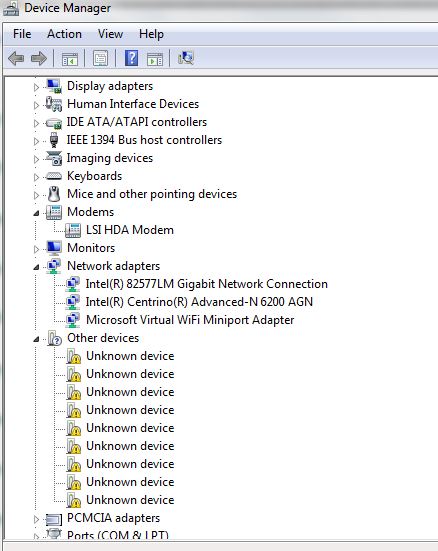 Mobile Broadband (WWAN) disabled by Device Manager - HP Support ...