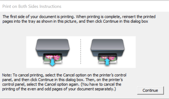 Solved: Duplex printing no longer automatically prints on both sides ...