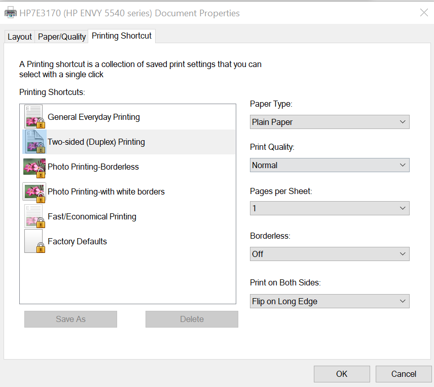 Solved: Duplex printing no longer automatically prints on both sides ...