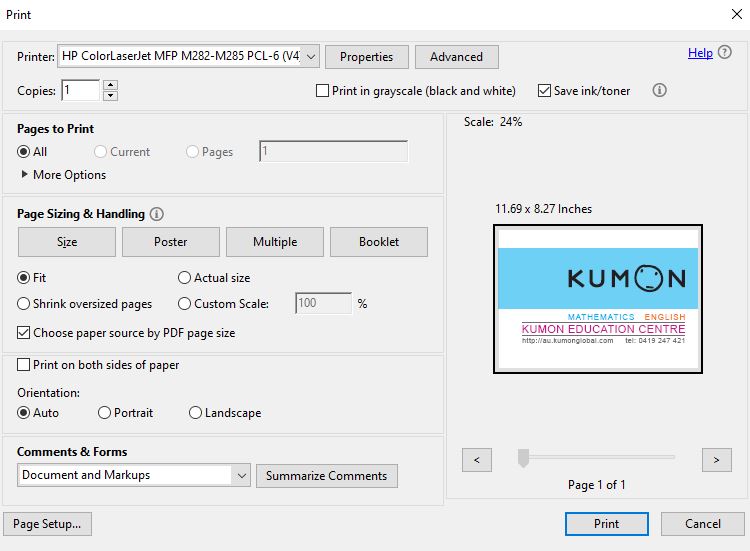 Left hand side of print page cut off - HP Support Community - 7927290