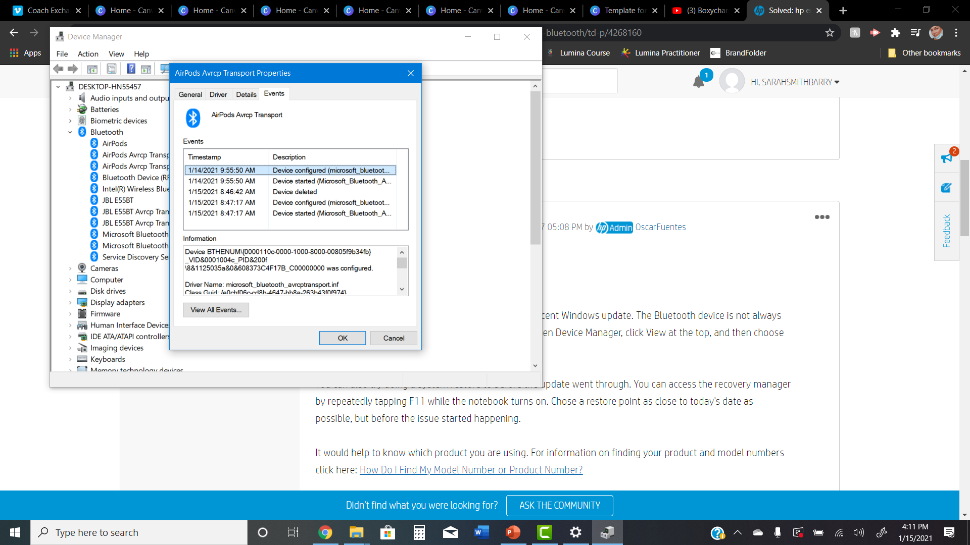 my airpods pro won't connect to my HP Envy laptop - HP Support ... my airpods pro won't connect to my HP Envy laptop - HP Support ...