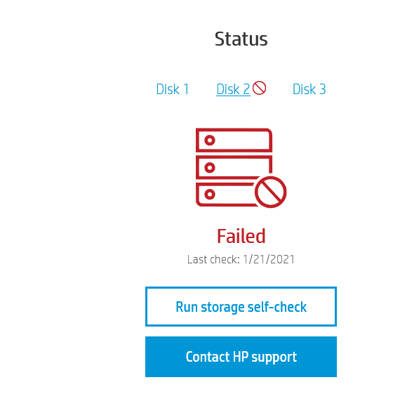 Run scan disk no issue. Run HP Assistant, it says hard disk ... - HP ...