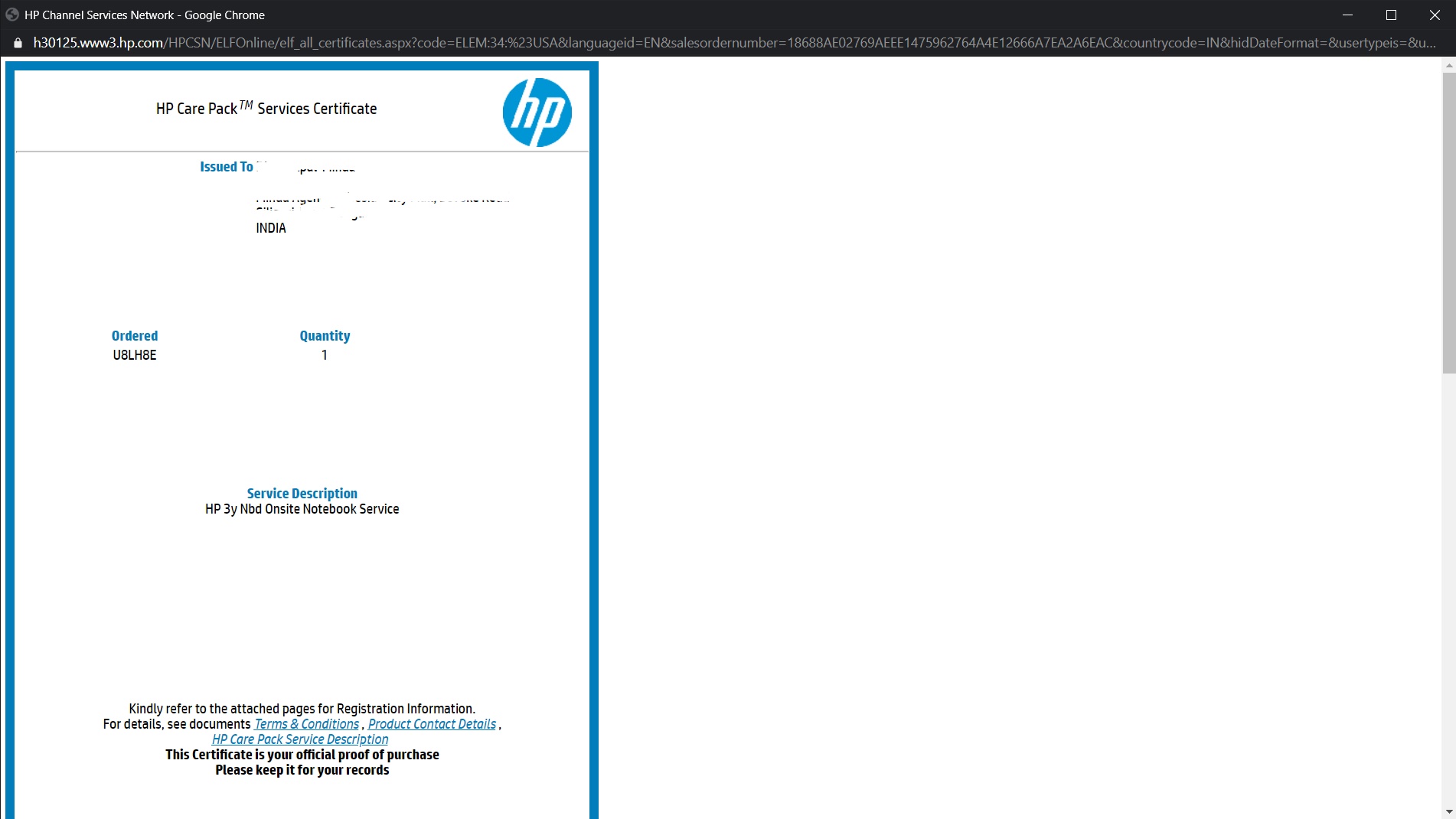 BATTERY REPLACEMENT DENIED UNDER HP CARE PACK [3 YEARS EXTEN... - HP ...