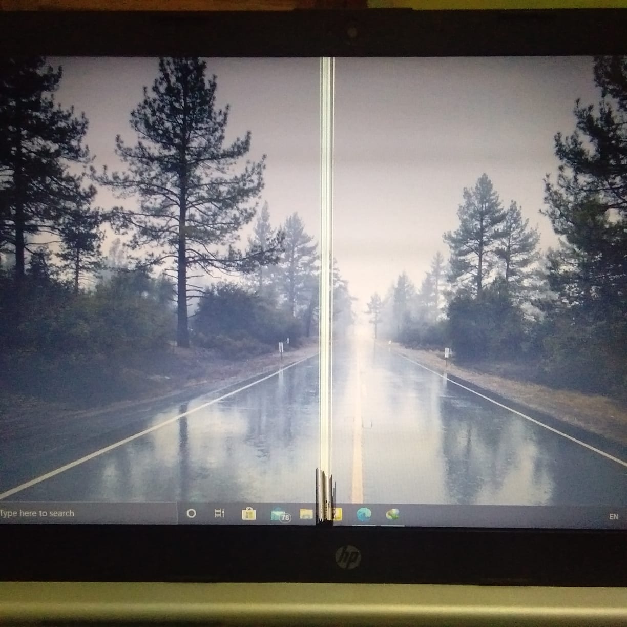 Black and white lines on the screen - HP Support Community - 7958509