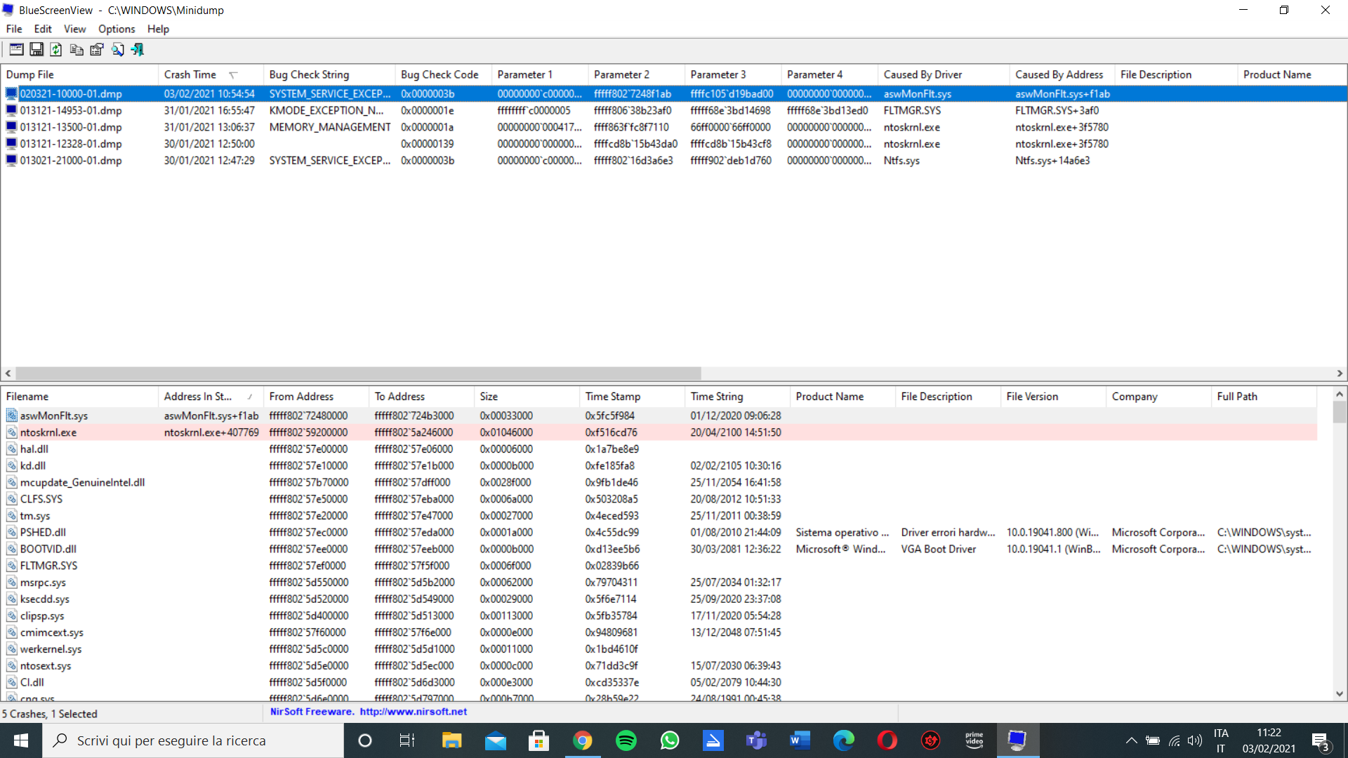 You keep restarting your pc due to BSoD - HP Support Community - 7961124