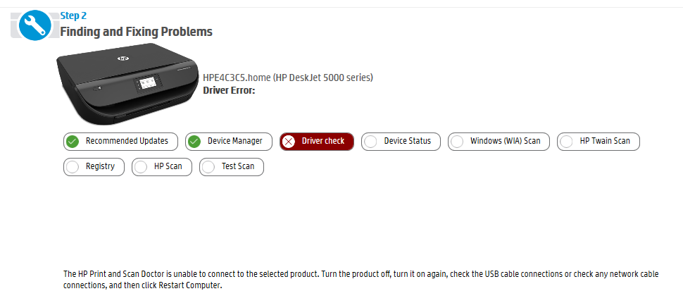 Problem with scanner or scanner busy when using HP Smart (HP... - HP ...