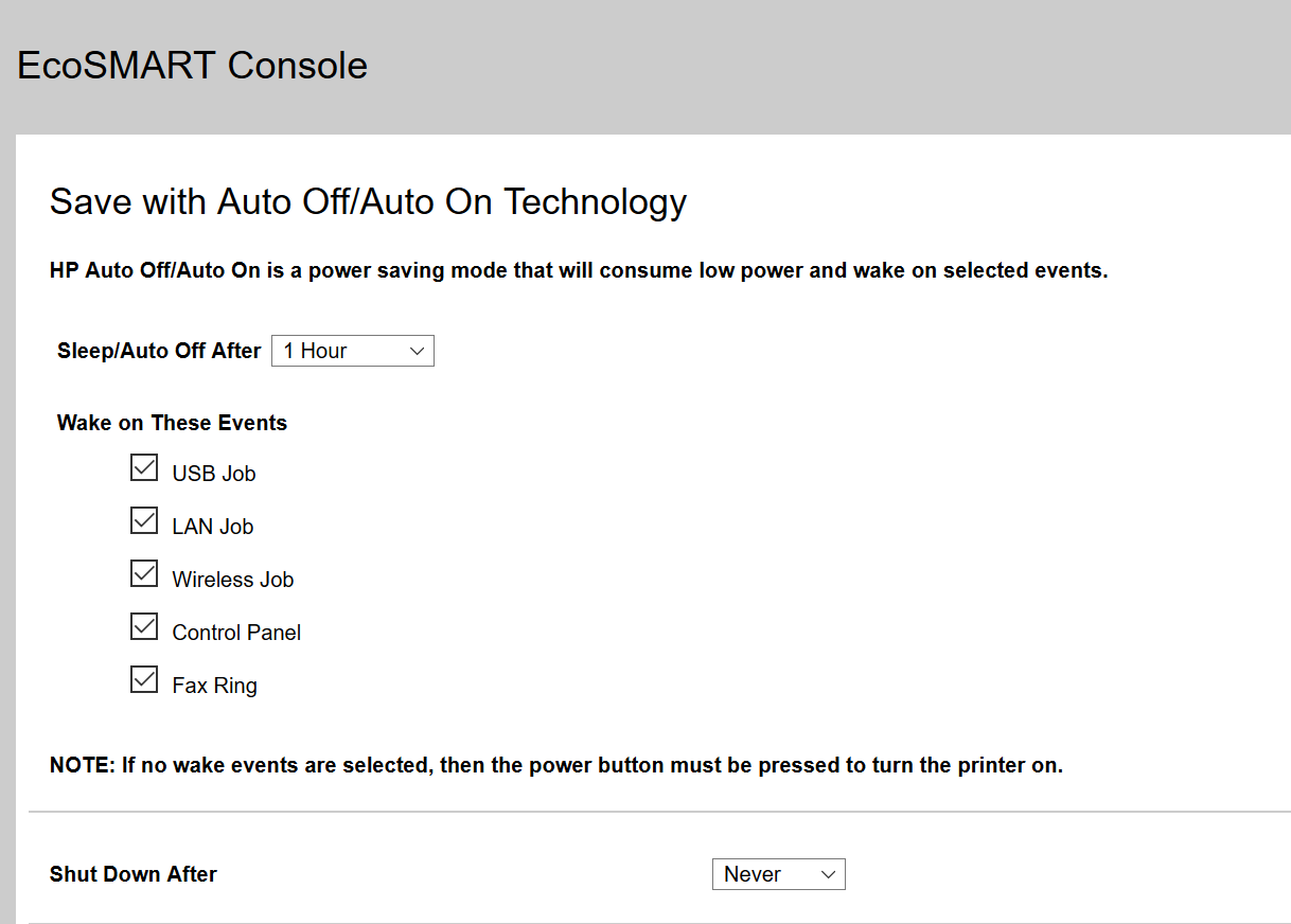 Solved: Disable / turn off EcoSMART on HP476 Color Laserjet - HP ...
