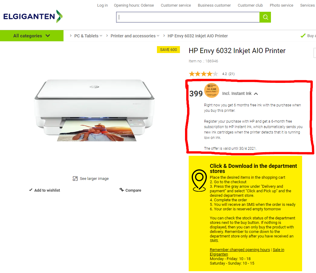 Solved: HP ENVY 6032 5 month free Instant Ink setup - HP Support ...