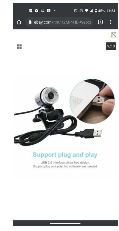 Solved: I bought a usb web camera I connected it then I got a Red mi ...