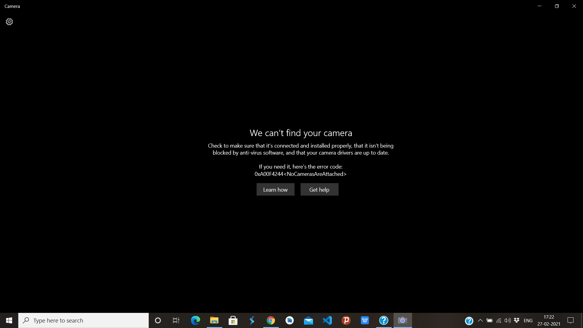 WebCamera not working - HP Support Community - 7991439