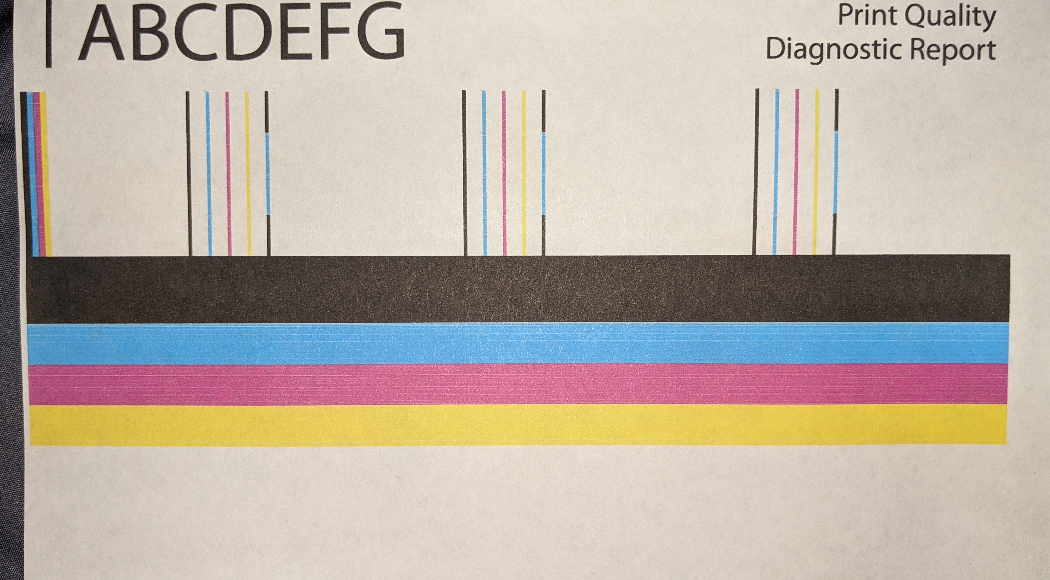 Banding and Visible Dots on Color Printing - HP Support Community - 7994493