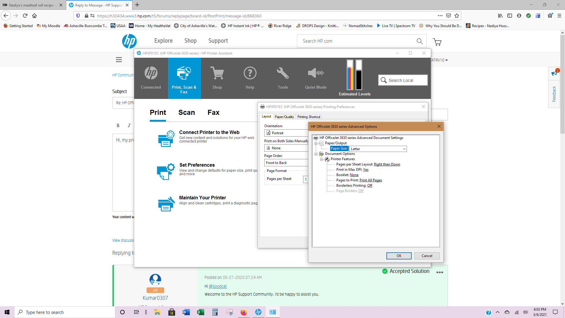 Hp Office Jet 3830 Not Printing