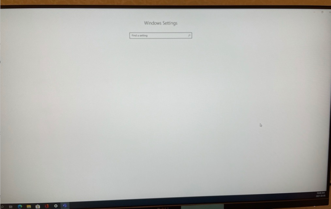 Windows Settings appears White - HP Support Community - 8005269
