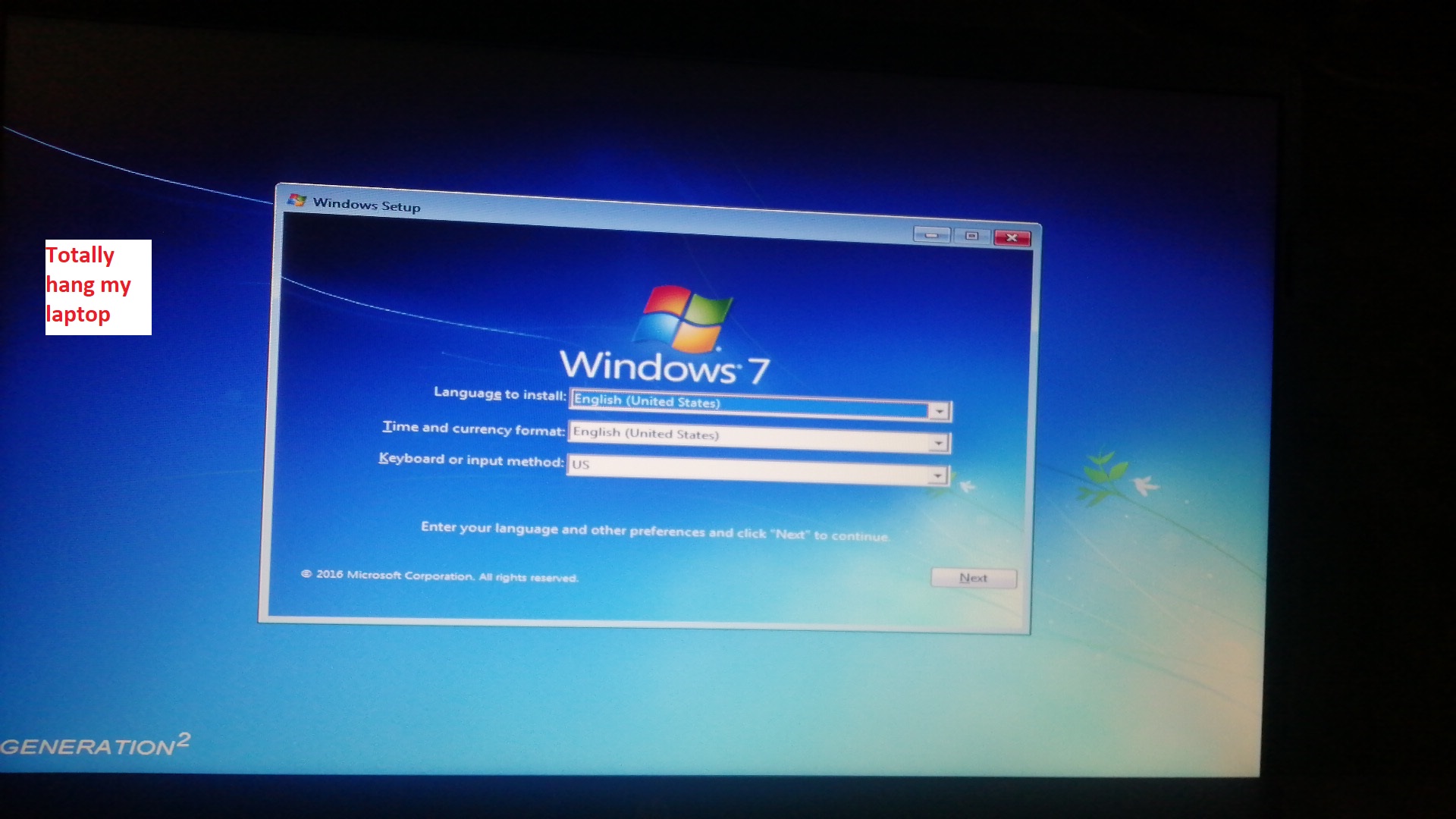 Solved: windows 7 installation stuck & hang my laptop at starting wi ...