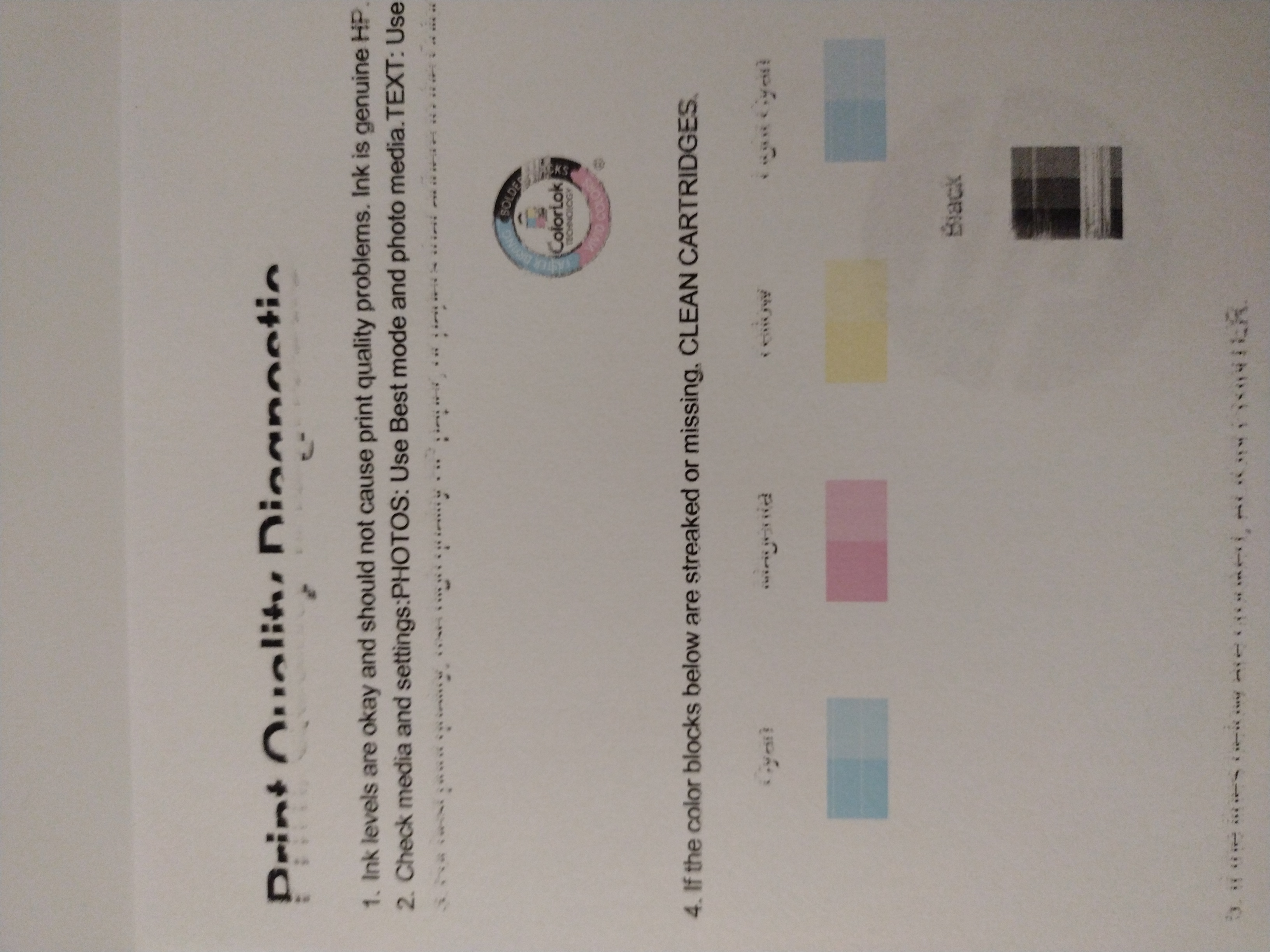 Solved: Black streaky with new instant ink cartridge - HP Support ...