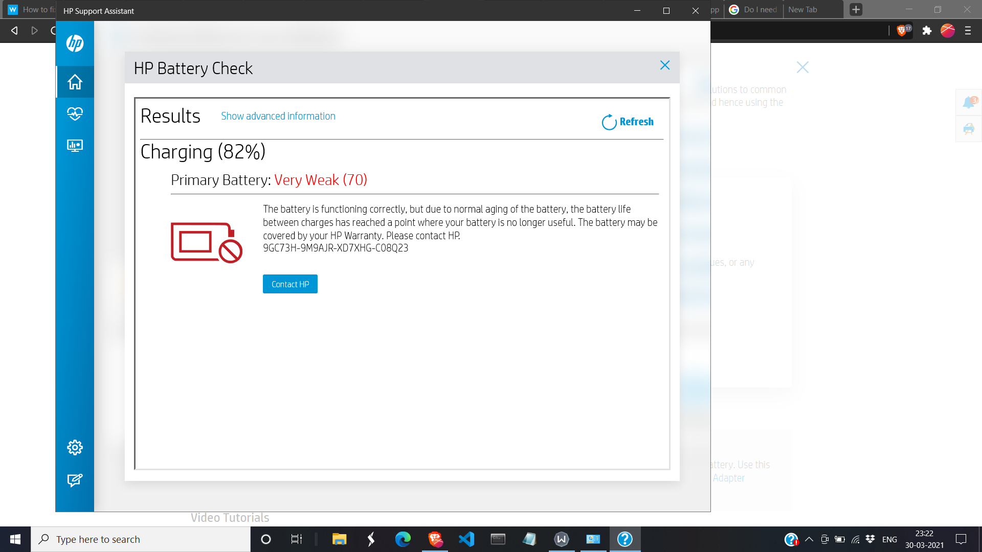 My laptop is showing error 601 while switching on . Do I nee... - HP ...