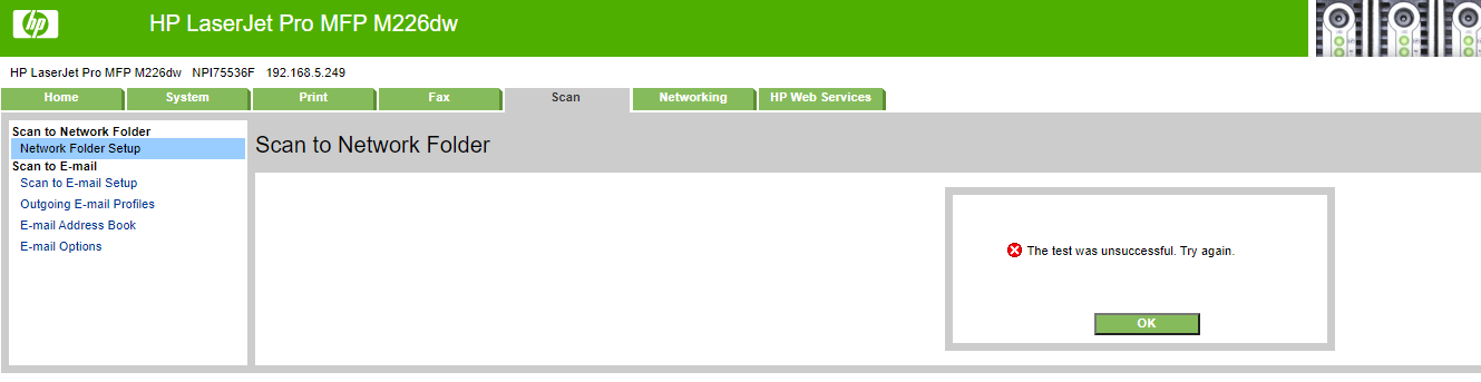 Scan to Network Folder Authentication(Azure AD Domain) - HP Support ...