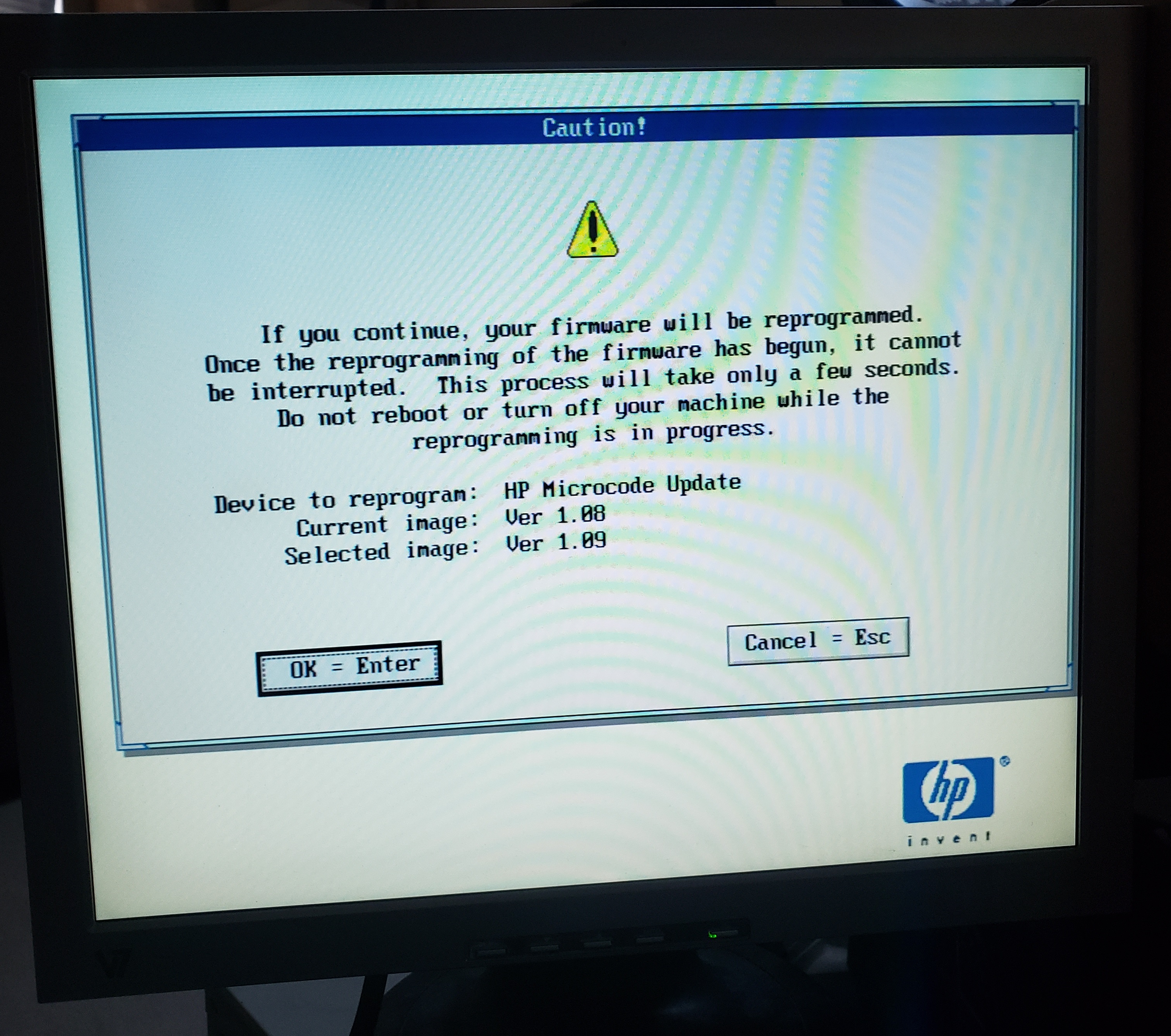 Solved: Microcode update on HP tower not finishing even though the p ...