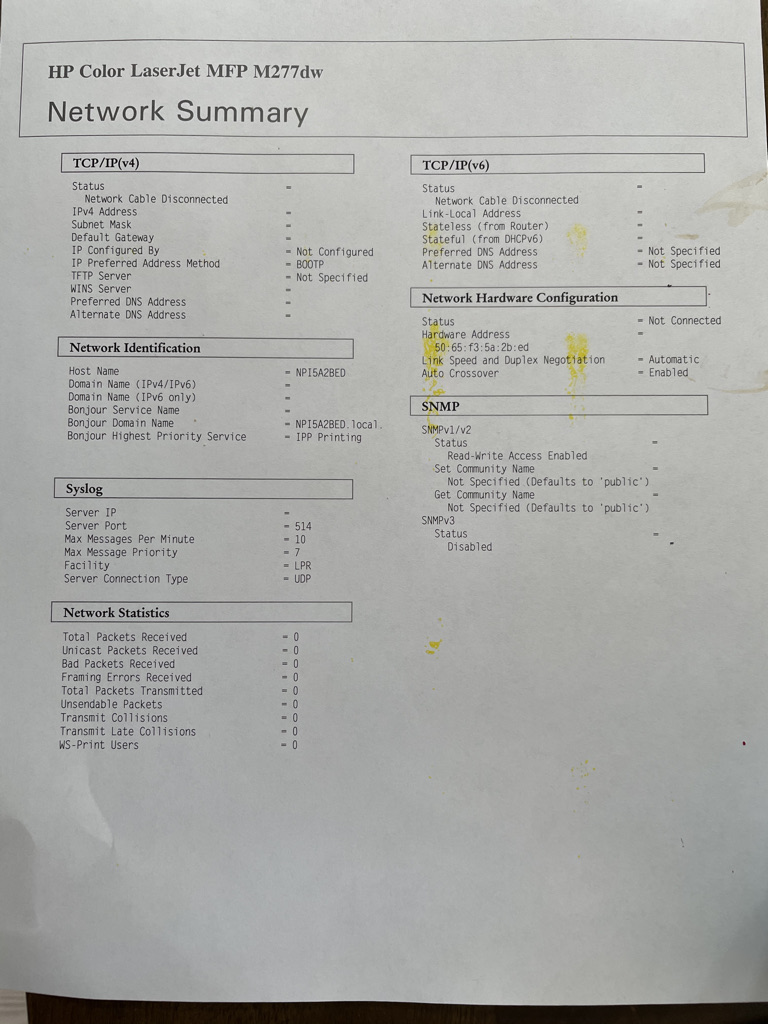 New router: Now color laserjet pro say wireless missing or ... - HP ...
