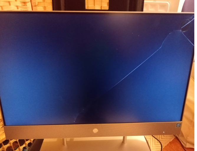 Screen damage - HP Support Community - 8030497