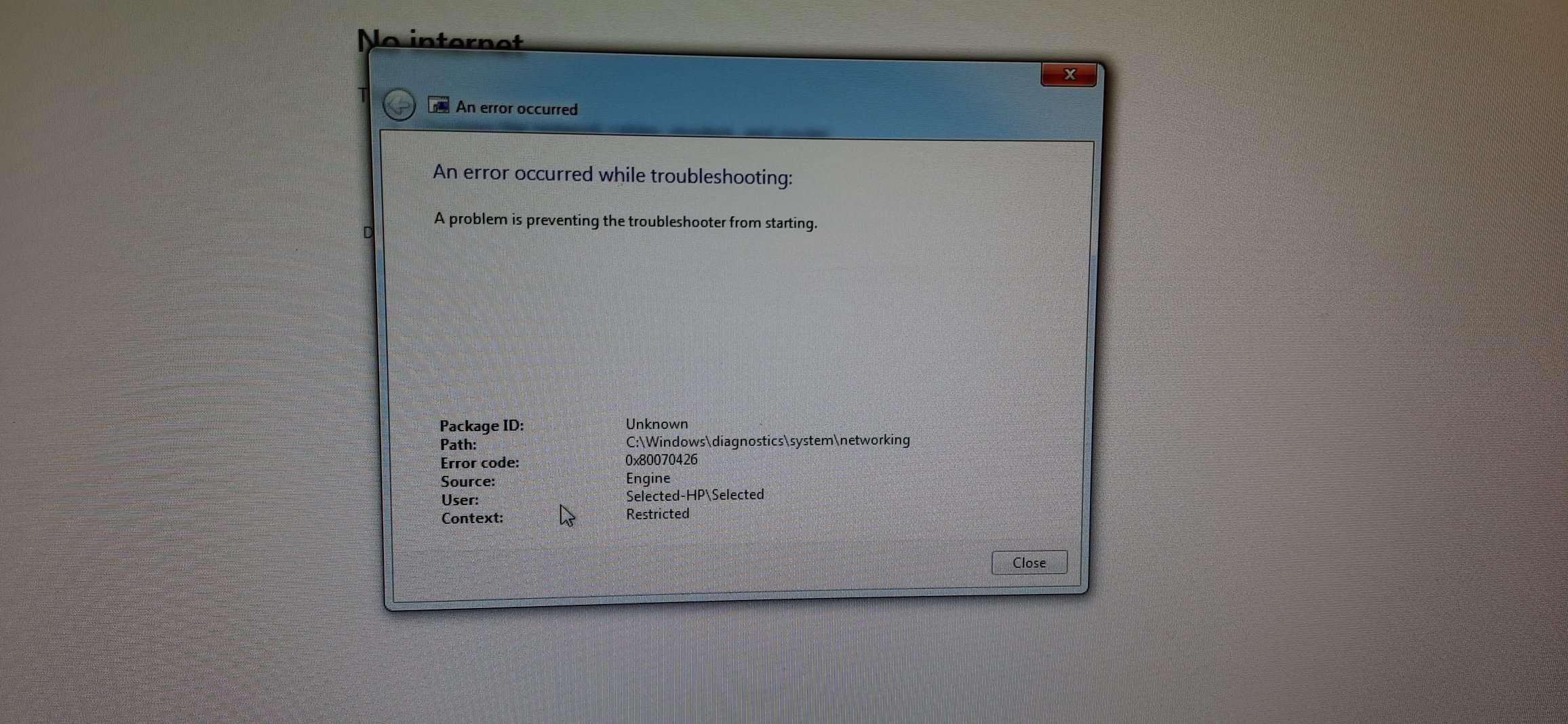 Solved: Abrupt Loss of Internet Connection (Z620, Win 7 Pro 64). - HP ...