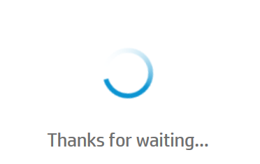 HP Smart Login stuck at "Thank you for waiting" - HP Support Community ...