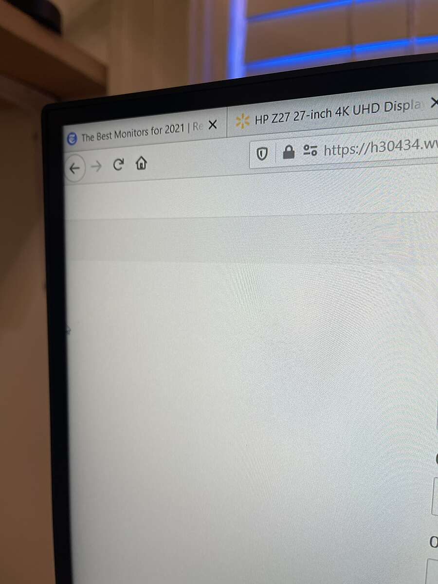 Black blur on edges of HP Z27 27-inch 4K UHD Display - HP Support ...