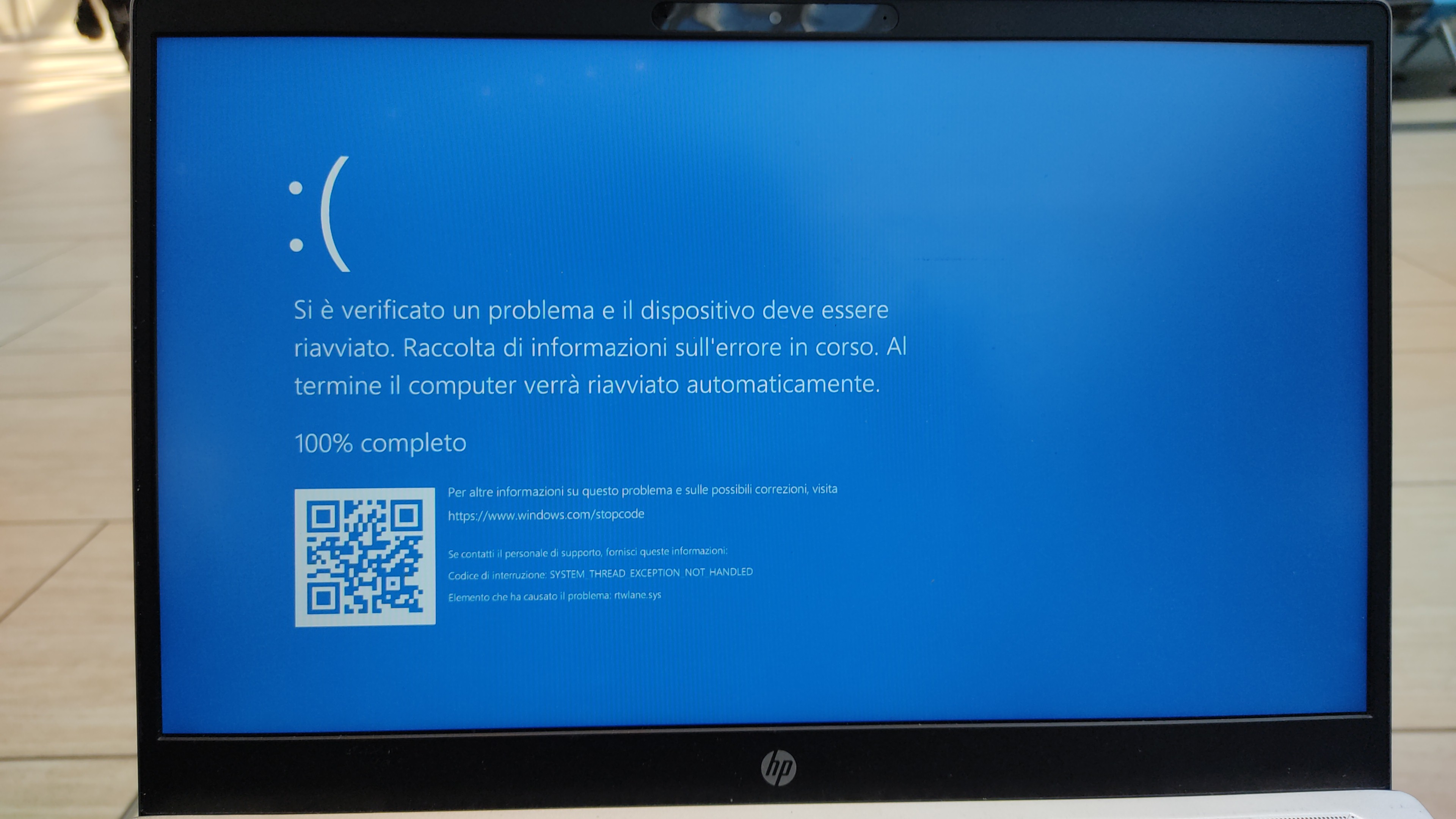 Blue screen - HP Support Community - 8037246