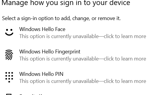 I only have the PIN option to sign into my laptop AND the PI... - HP ...