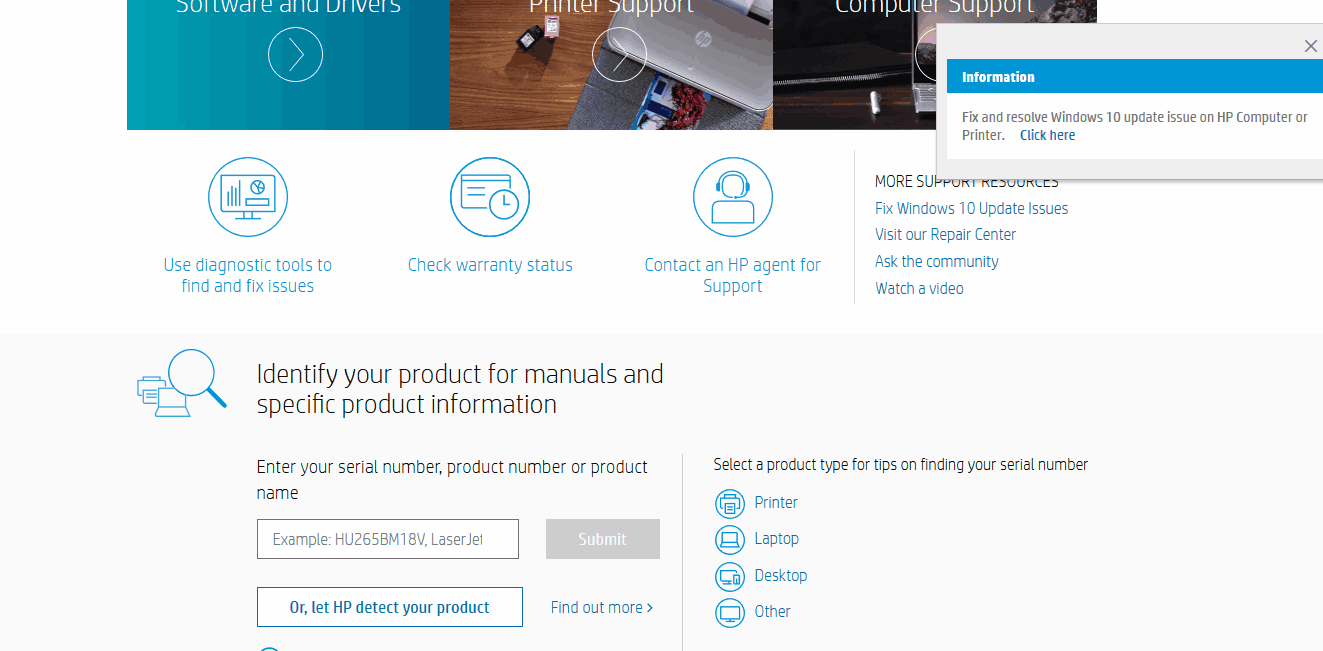 check for hp driver updates - HP Support Community - 8047690