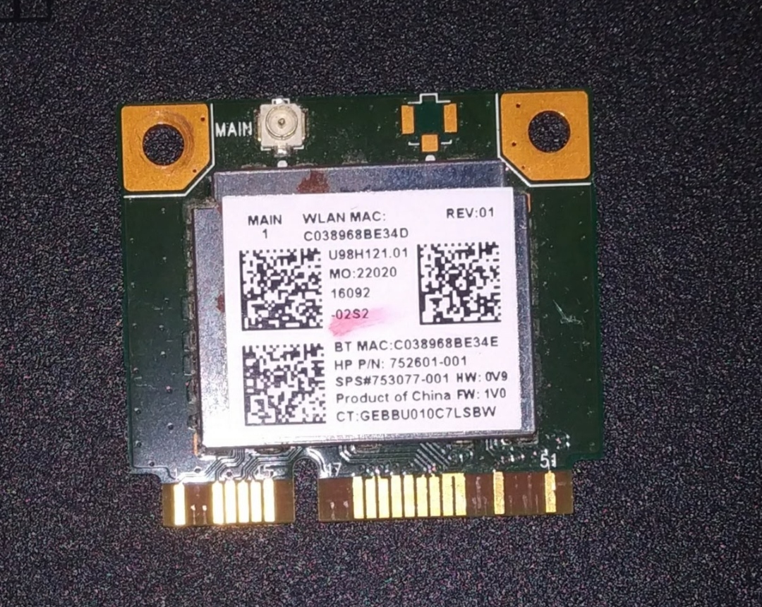 Need replacement part of REALTEK RTL8723BE - HP Support Community - 8058871