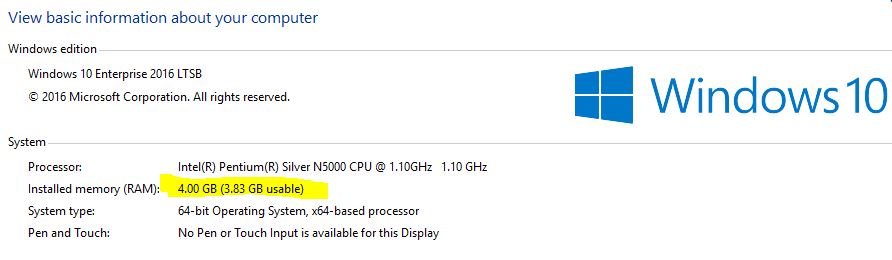 The usable memory is less than the installed memory - RAM : ... - HP ...