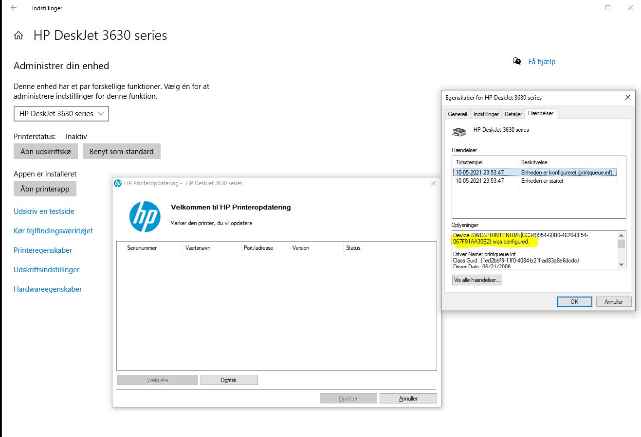 HP DeskJet 3632 ews password forgotten - HP Support Community - 8050525