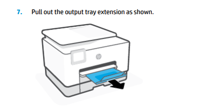 Output tray does not extend to A4 on HP OfficeJet Pro 9020 - HP Support ...