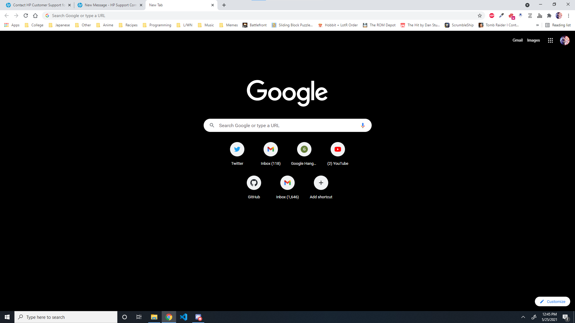 Various windows apps and dialogs are black - HP Support Community - 8072740