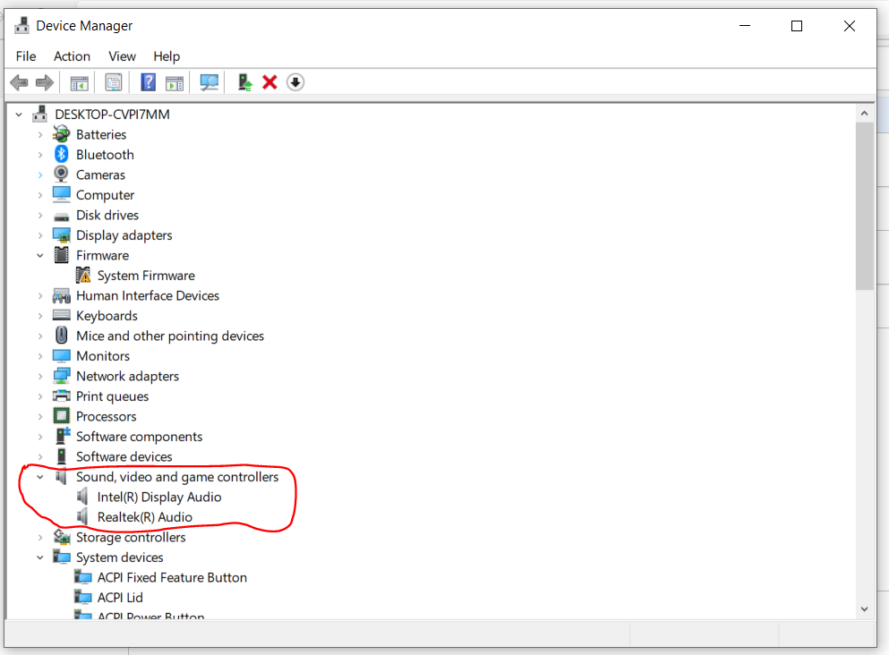 No audio device installed - HP Support Community - 8074457
