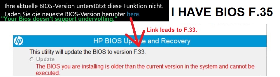 Omen Gaming Hub undervolting demands Bios Update although ne... - HP ...