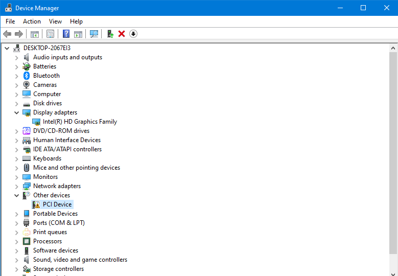 PCI Device - HP Support Community - 8076868
