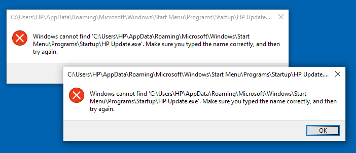 Solved: windows cannot find "HP Update.exe" - HP Support Community ...