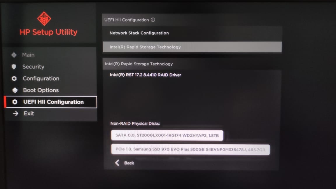 Can't Disable RAID to install Ubuntu - HP Support Community - 8083868