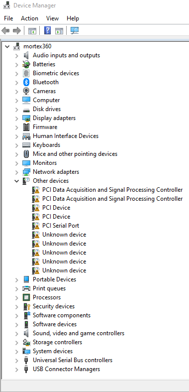 Solved: Missing device drivers after Win10x64 Home reinstall & full ...